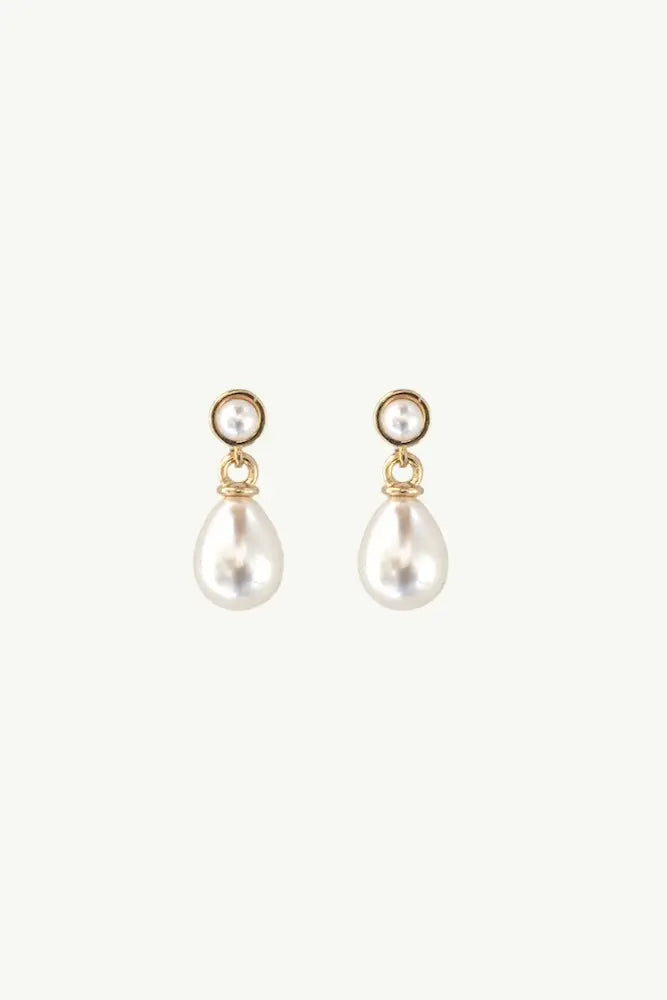 Studio Bride By A.B. Ellie Pearl Micro Drop Brides Wedding Earrings