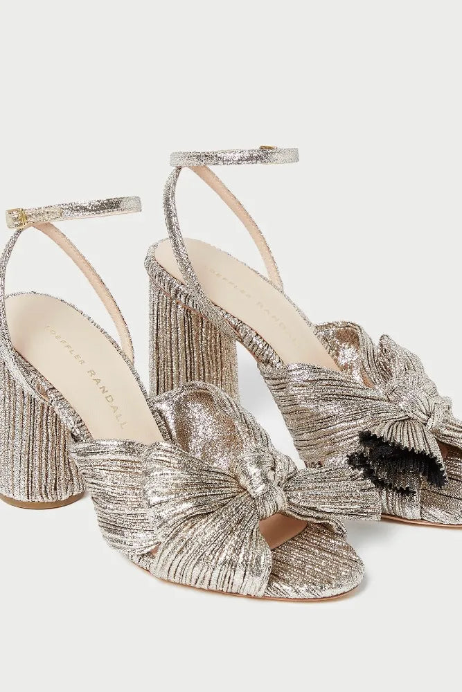 Loeffler Randall Camellia Champagne High Block Brides Shoes